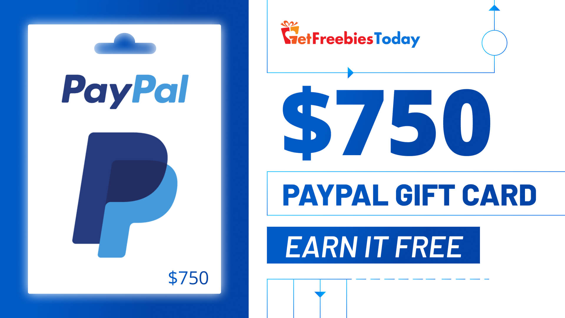 Free 750 PayPal Gift Card GetFreebiesToday
