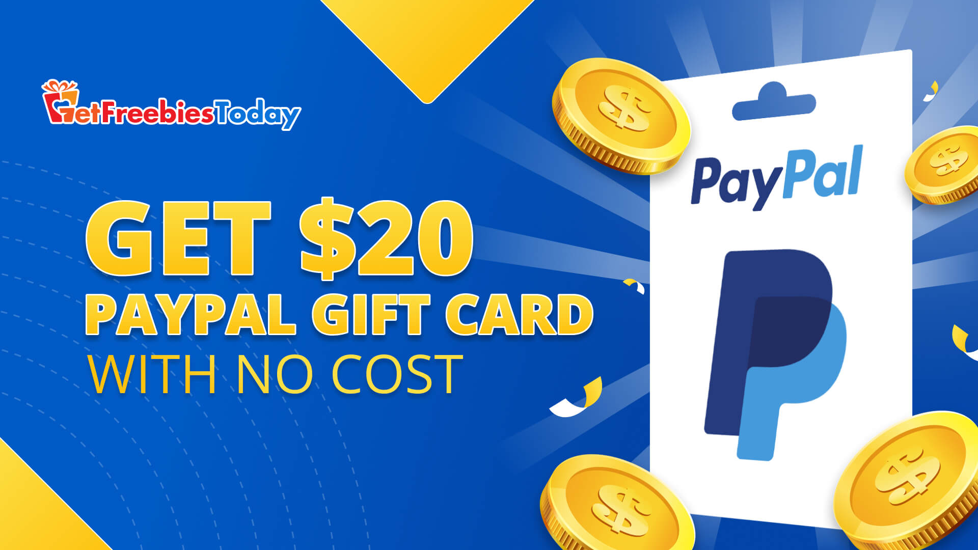 Free 20 PayPal Gift Card GetFreebiesToday Free 20 PayPal Gift Card GetFreebiesToday