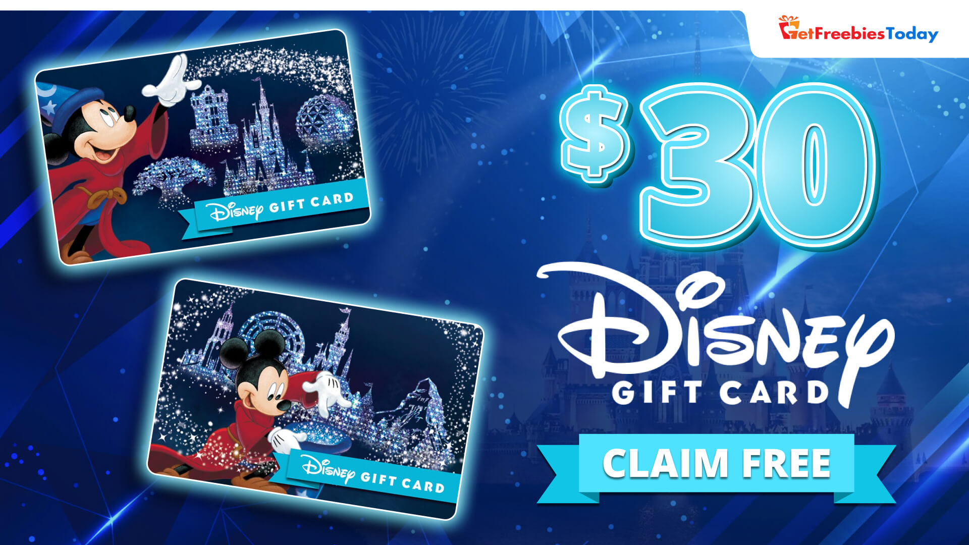 Free 30 Disney Gift Card April 11 2023 GFT