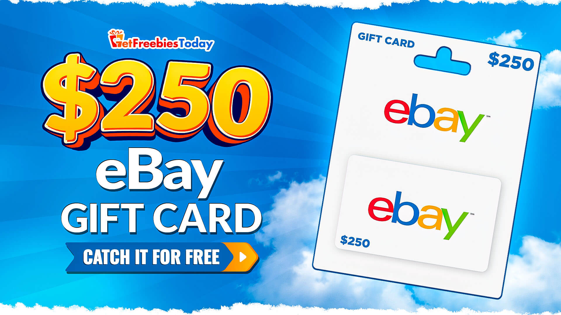 Free 250 EBay Gift Card April 12 2023 GFT