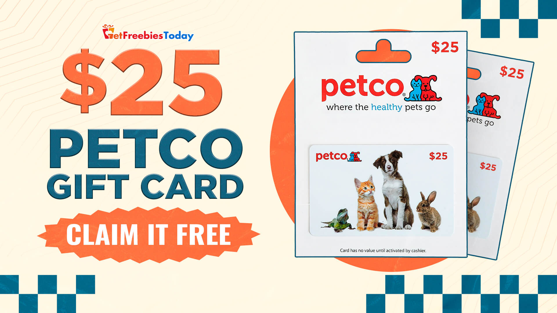 Free 25 PetCo Gift Card March 30 2023 GFT Free 25 PetCo Gift Card March 30 2023 GFT