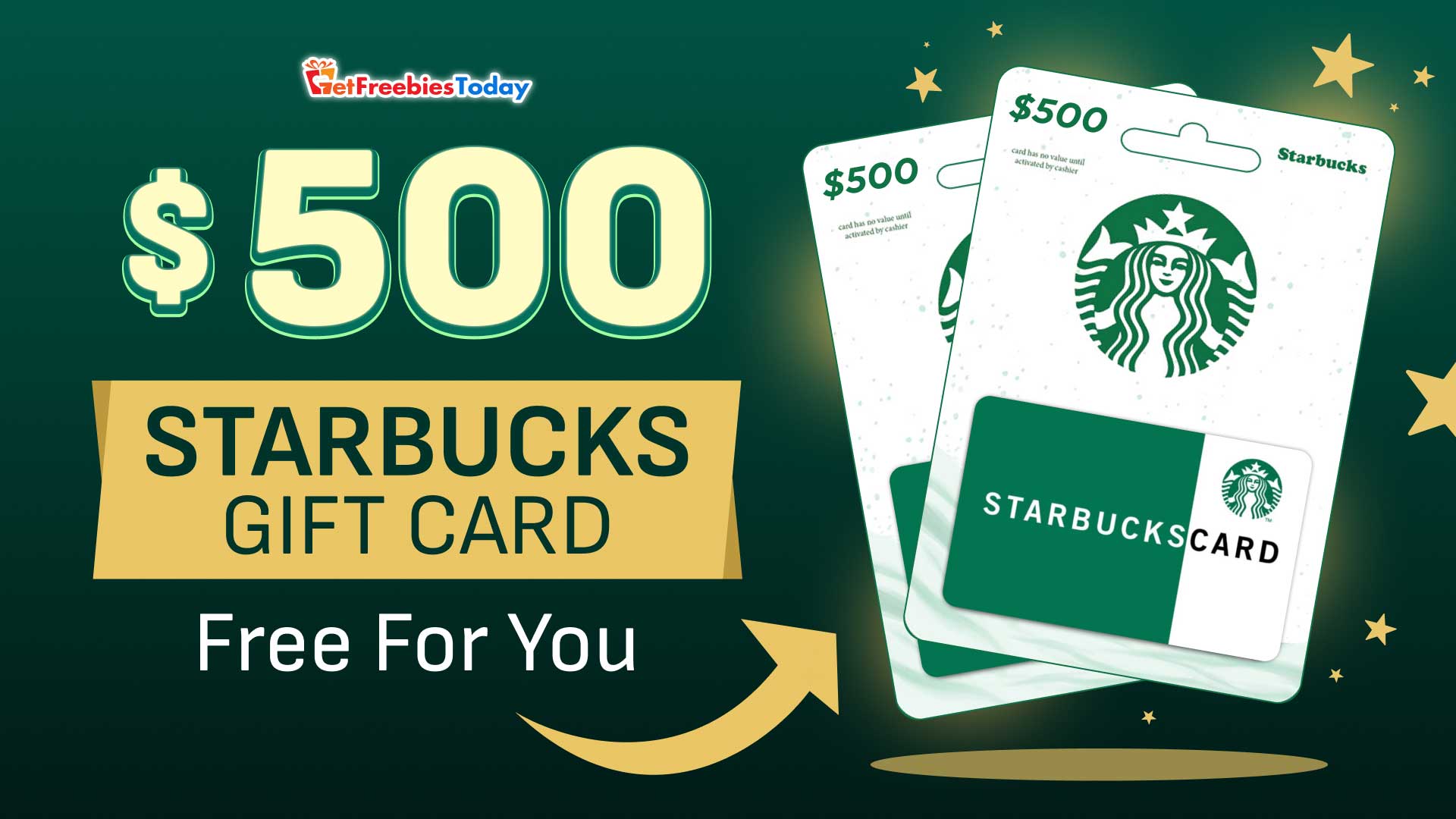 Free 500 Starbucks Gift Card GetFreebiesToday Free 500 Starbucks Gift Card GetFreebiesToday