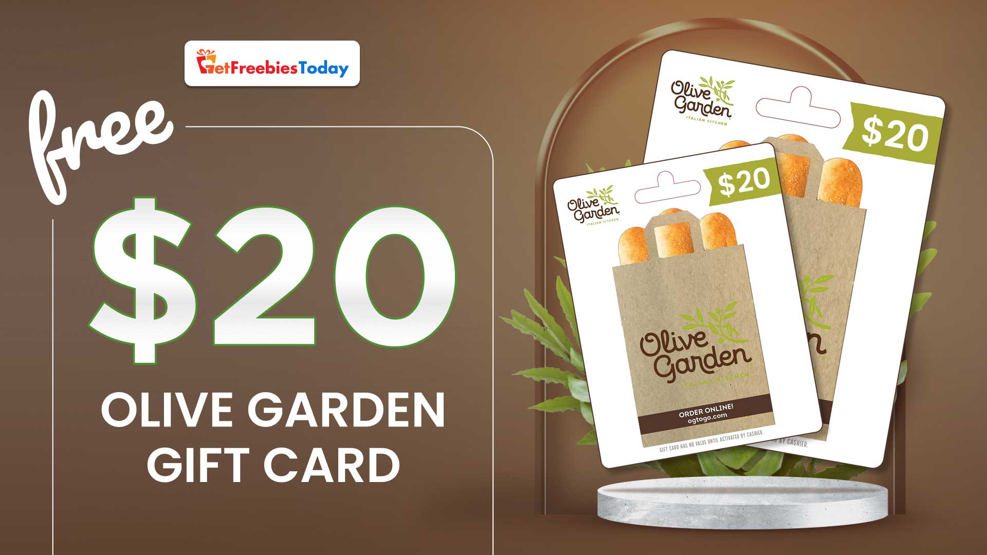 Free 20 Olive Garden Gift Card March 30 2023 GFT Free 20 Olive Garden Gift Card March 30 2023 GFT
